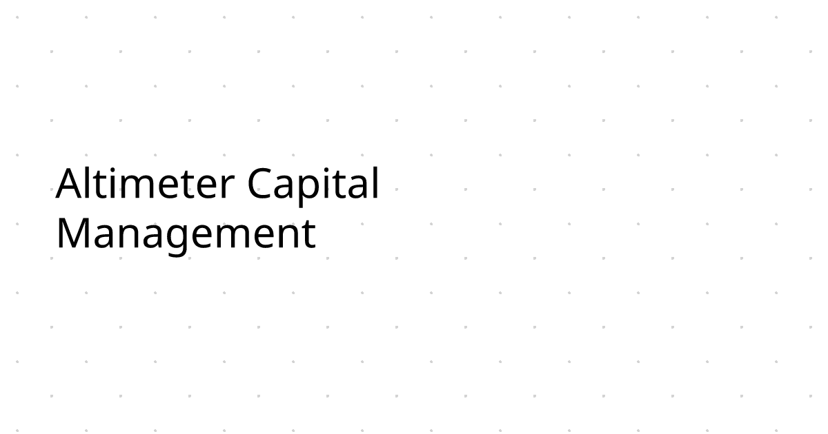 Altimeter Capital Management