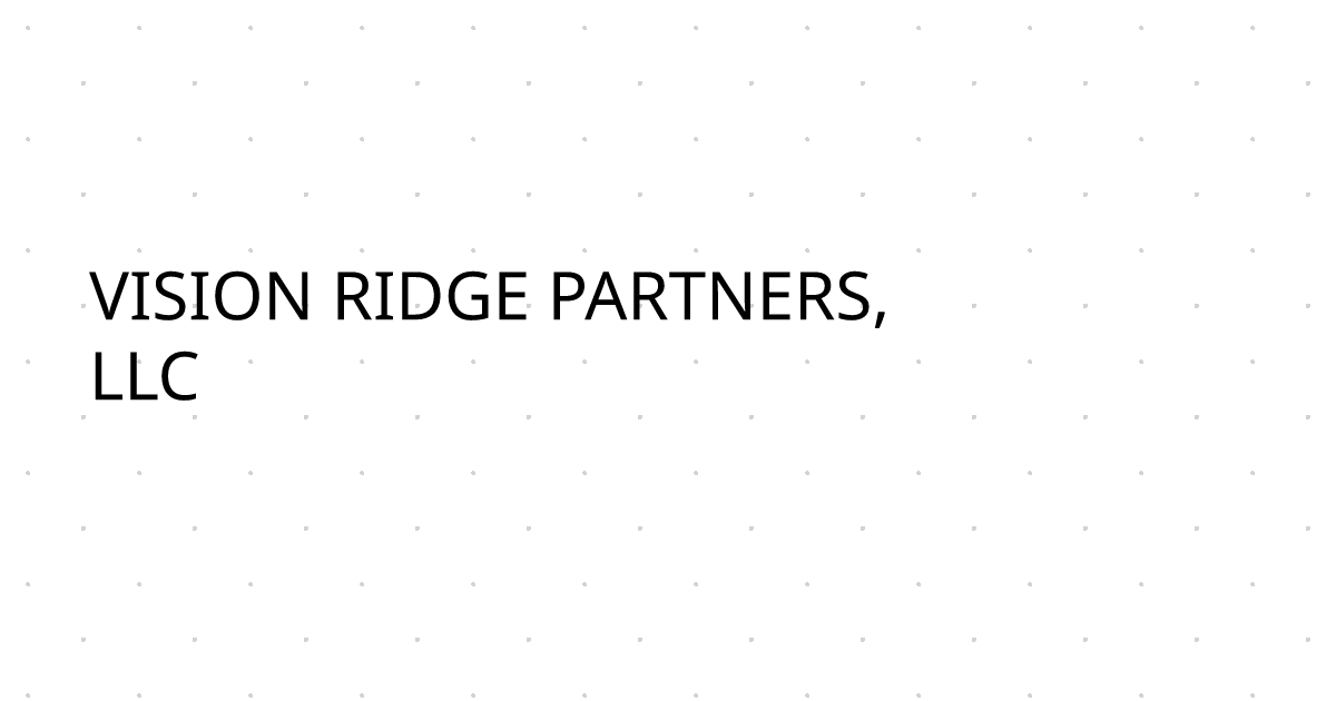VISION RIDGE PARTNERS, LLC