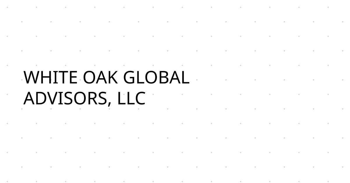 WHITE OAK GLOBAL ADVISORS, LLC